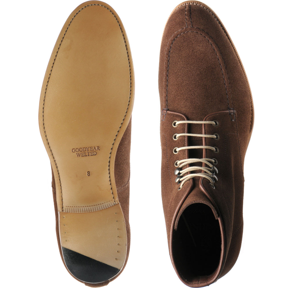 Herring Pocklington mens boots in brown suede – Herring Shoes