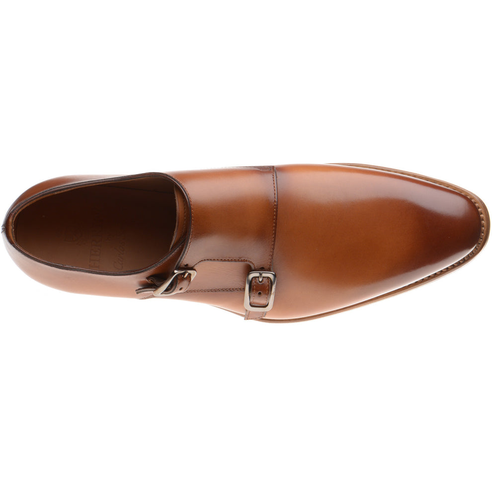 Herring Shakespeare mens double monk shoes in tan calf – Herring Shoes