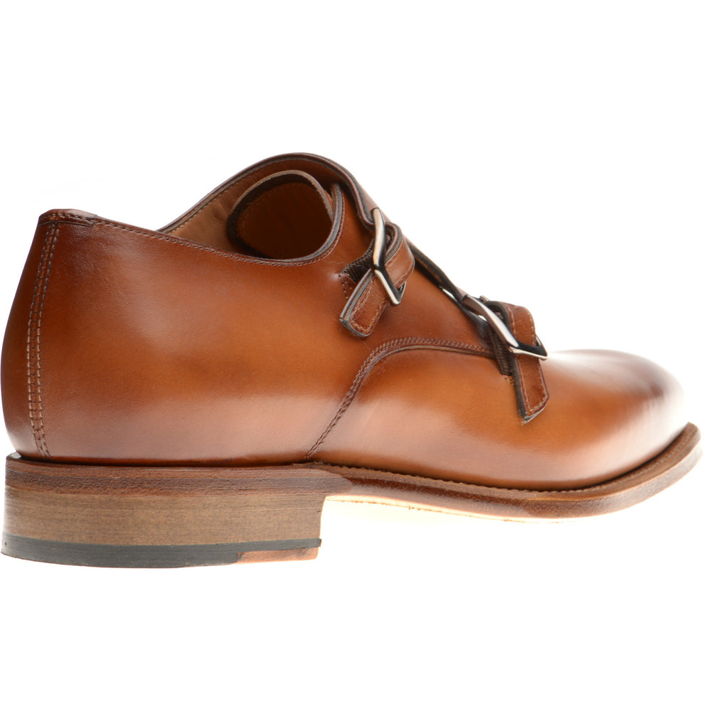 Herring Shakespeare mens double monk shoes in tan calf – Herring Shoes
