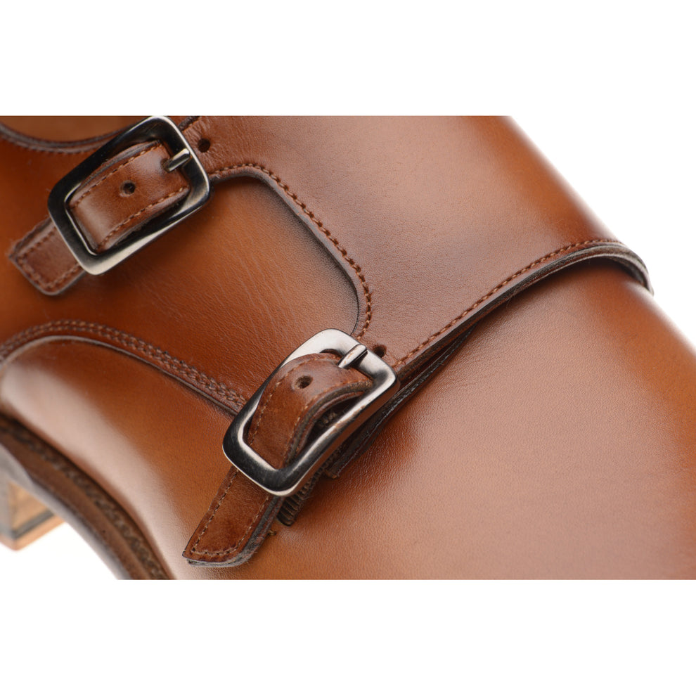 Herring Shakespeare mens double monk shoes in tan calf – Herring Shoes